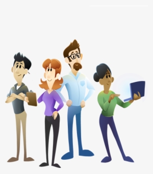 The Developer - Cartoon Team PNG Image | Transparent PNG Free Download ...
