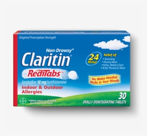 Front View Of Claritin® Reditabs® 24-hour Package - Allergy Claritin ...