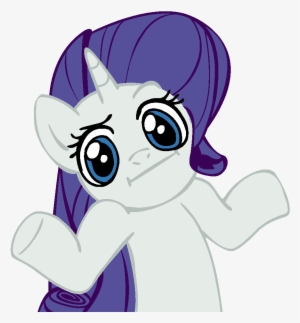 , Shrugpony Baffle ) - My Little Pony Dont Know Shrug PNG Image ...