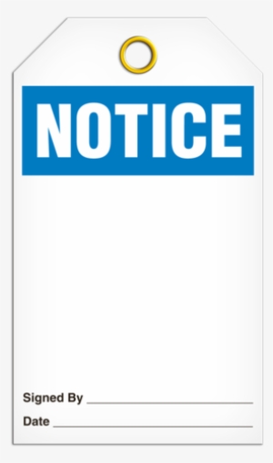 Osha Notice Safety Tag - Safety PNG Image | Transparent PNG Free ...