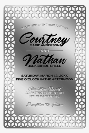 Metal Invitation Card - Metal PNG Image | Transparent PNG Free Download ...