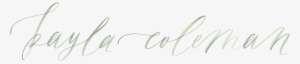 Final, Kayla Coleman - Calligraphy PNG Image | Transparent PNG Free ...