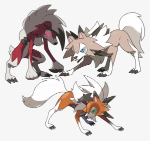 Shiny Lycanroc Night Pokédex - Lycanroc Midnight Form Png PNG Image ...