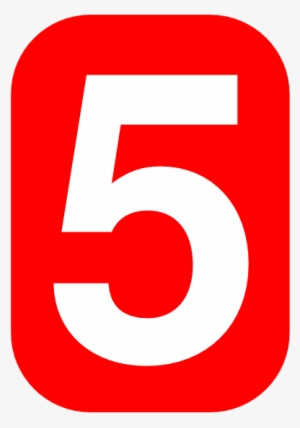 Image Transparent Number Clip Art At - Numbers 5 Red PNG Image ...