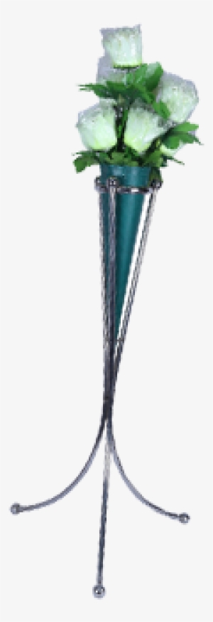 Stainless Steel Flower Stand With Fibre Flower Holder - Stainless Steel ...