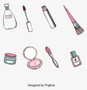Cartoon Handpainted Simple Cosmetic Icon Design, Cartoon, - Portable ...