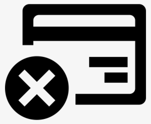 No Card Registered Line Comments - Cross Flat Icon Png PNG Image ...