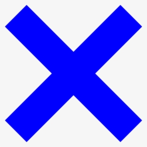 Blue X Icon