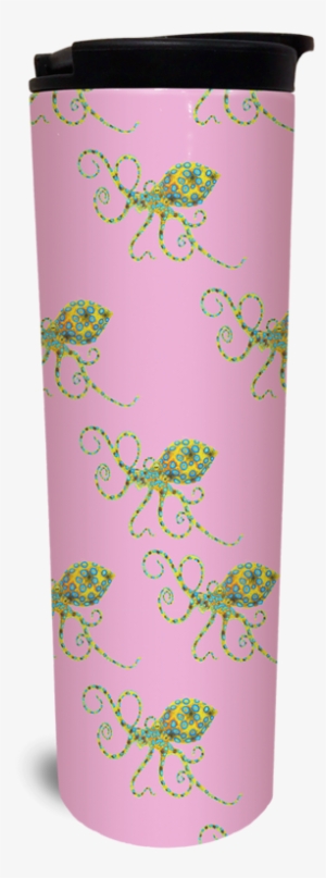 Pink Octopus Tumbler - Watermark PNG Image | Transparent PNG Free ...