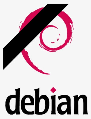 Debian Black Ribbon Logo - Debian Gnu/linux PNG Image | Transparent PNG ...