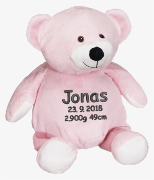 Mister Pink Buddy Bear Embroidery Blank PNG Image | Transparent PNG ...
