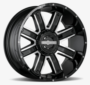 813 Destroyer Gloss Black - Vision Fury Wheels PNG Image | Transparent ...