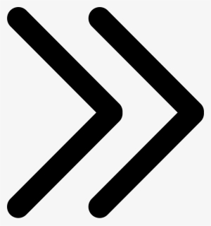Double Arrow Right Comments - Forward Button Icon Png PNG Image ...