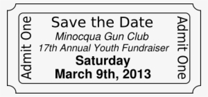 Png Black And White Library Barcode Clipart Admit One - Ticket Template ...