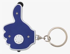 3 In 1 Thumbs Up Keychain With Stylus And Led Light - Schlüsselanhänger ...