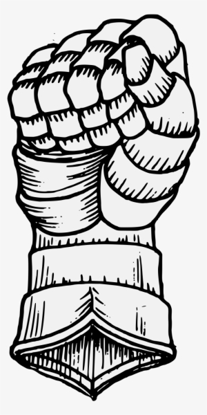 Clenched Gauntlet - Gauntlet Fist Heraldry Vector PNG Image ...
