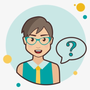 Short Hair Girl Question Mark Icon - Signos De Interrogacion Png PNG ...