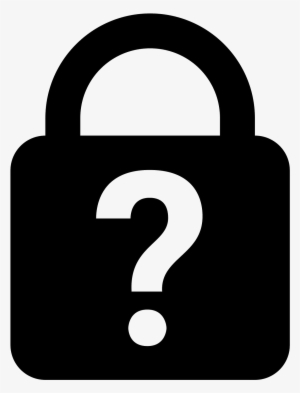 This Icon Is Of A Lock With A Question Mark - Password Icon PNG Image ...
