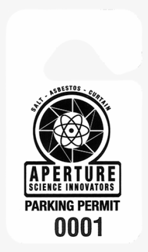 Aperture Science Parking Permit - Aperture Science Innovators Logo PNG ...