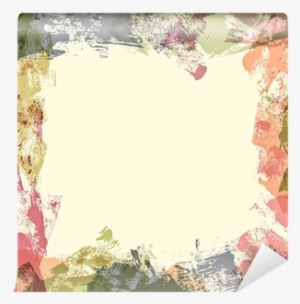 Messy Paint Border Self-adhesive Wall Mural • Pixers® - Picture Frame ...