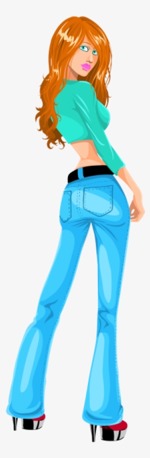 Girl Standing Vector Png Transparent Image - Portable Network Graphics ...