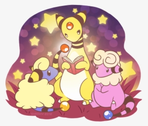 Mareep & Flaffy & Ampharos - Mareep Flaaffy Ampharos PNG Image ...