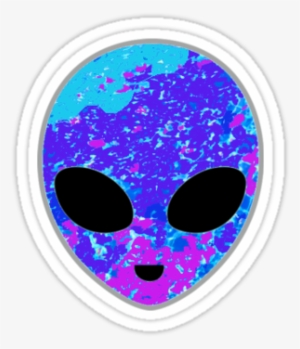 "trending Tumblr Alien " Stickers - Alien Sticker PNG Image ...