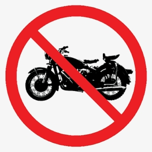 Clip Art Of A No Motorcycles Allowed Sign - No Motorcycle Sign Png PNG ...