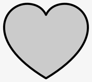 Solid Black Heart Clipart