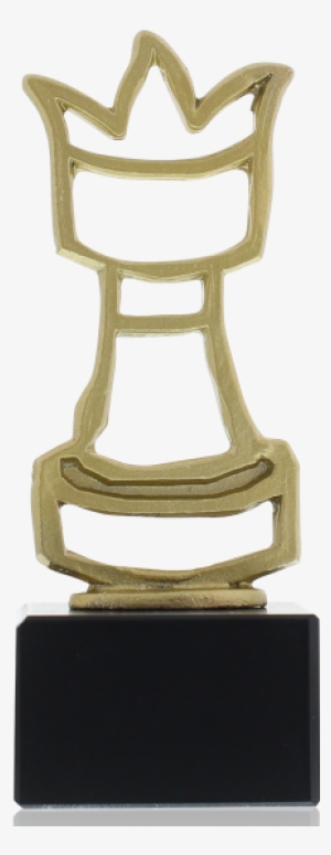 Outline Figure Chess Figure 16,5cm Gold-coloured - Trophy PNG Image ...