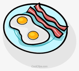 Bacon And Eggs Royalty Free Vector Clip Art Illustration - Bacon And ...