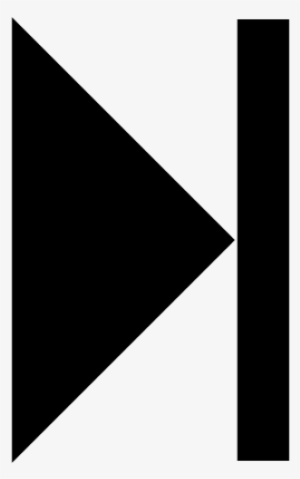 Step Forward Control Button Symbol Of Triangular Right - Png Skip Video ...