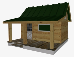 Log Cabin Sprite 002 - Cartoon PNG Image | Transparent PNG Free ...