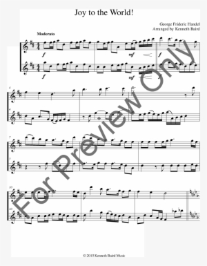 Thumbnail Joy To The World - Five Duets Trumpet Duet PNG Image ...