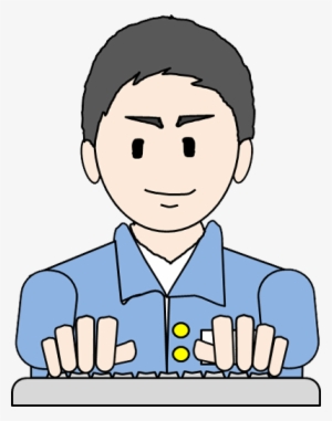Cool Asian Man Gesture Factory Workers In Japan Illustration - Cartoon ...