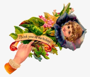 Victorian Flower Hand Whimsy Download Image - Illustration PNG Image ...