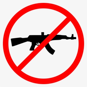 Firearm Weapon Gun Control Ak-47 - Clipart No Guns PNG Image ...