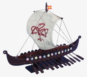 14 Inch Drakkar Viking Longship Model - Handcrafted Nautical Decor ...