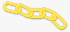 Blockade Plastic Chain Links In Yellow Color - Neon Sign PNG Image ...