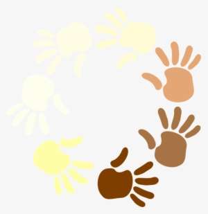 Circle Of Multicultural Hands Clip Art - Hand Clip Art PNG Image ...