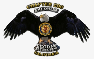American Legion Riders Chapter 208 Motorcycle Place - Bald Eagle PNG ...