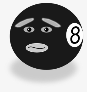 Pool Ball Number Eight With Face Svg Clip Arts 570 PNG Image ...