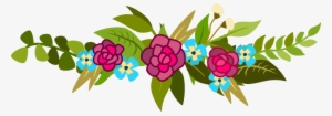 Flowers Borders Clipart Bottom - Bottom Flower Border Transparent PNG ...