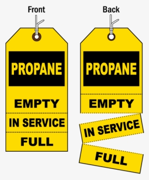 3-part Propane Cylinder Status Tag - Cylinder PNG Image | Transparent ...