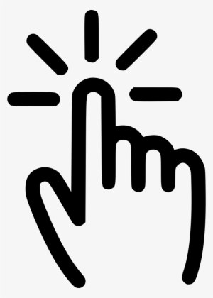 Hand Press Click Tap Touch Responsive Comments - Computer Finger PNG ...
