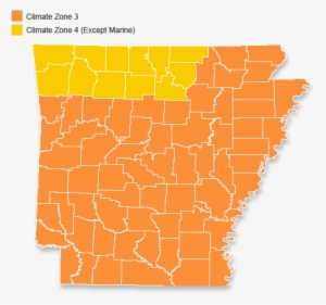 County-level Design Temperature Limits - Physical Map Of Arkansas PNG ...