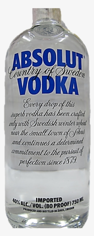 Absolut Vodka Original 750ml - Absolut Vodka PNG Image | Transparent ...