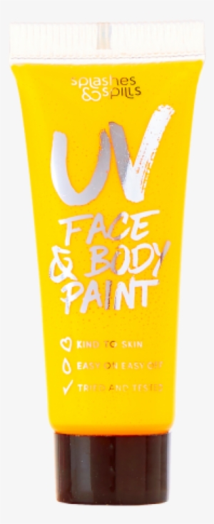 Uv Face & Body Paint - Splashes & Spills Halloween Make Up - Face PNG ...