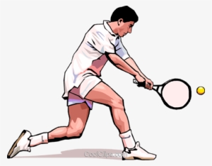 Tennis Player Royalty Free Vector Clip Art Illustration - Player Png ...