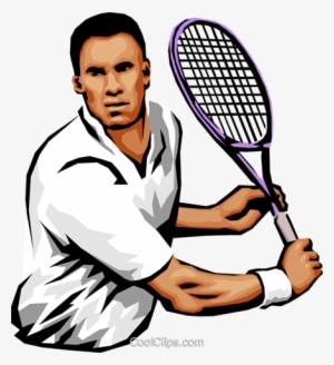 Male Tennis Player Royalty Free Vector Clip Art Illustration - Tennis ...